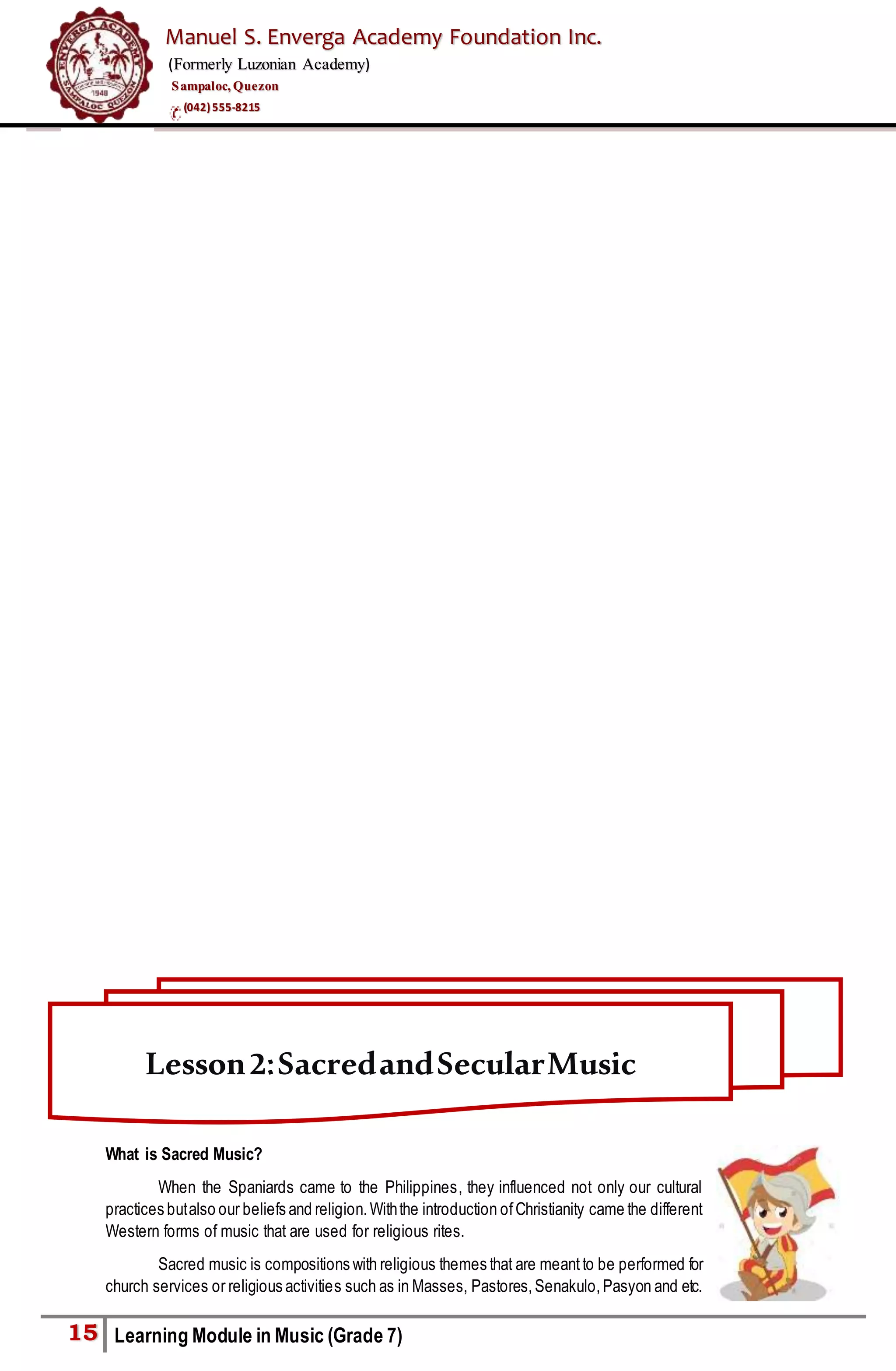 Music 7 Module (1 st quarter) | DOCX