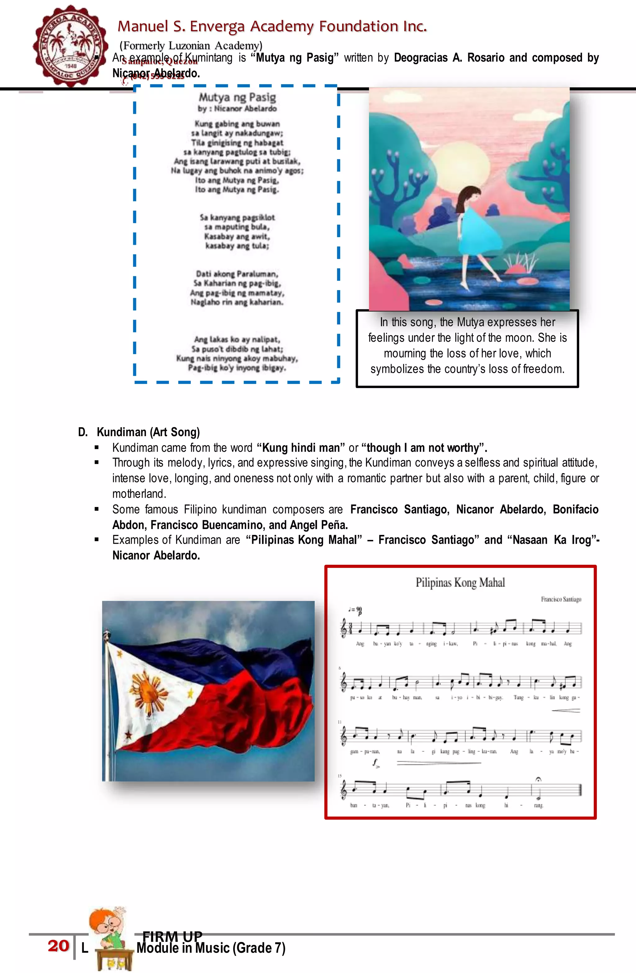 Music 7 Module (1 st quarter) | DOCX