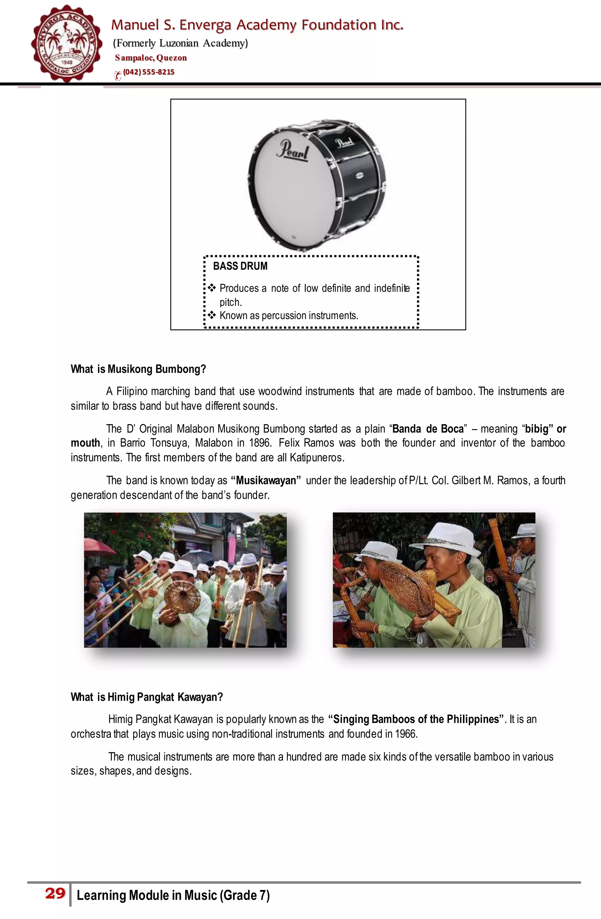 Music 7 Module (1 st quarter) | DOCX