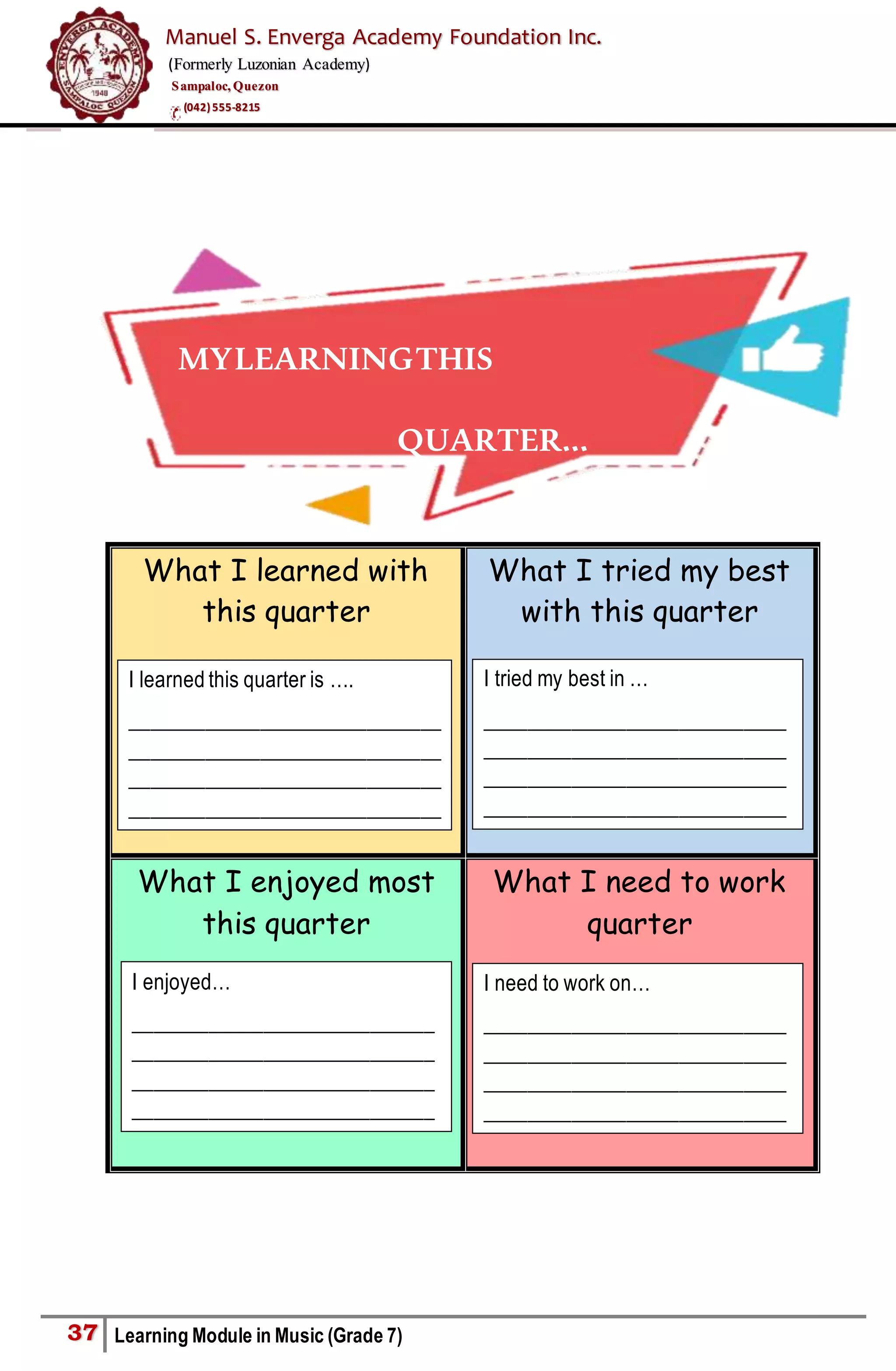 Music 7 Module (1 st quarter) | DOCX