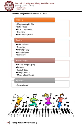 Music 7 Module (1 st quarter) | DOCX