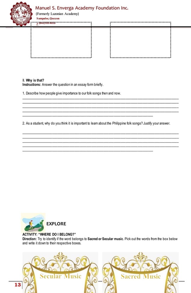 Music 7 Module (1 st quarter) | DOCX | World/International Music | Music