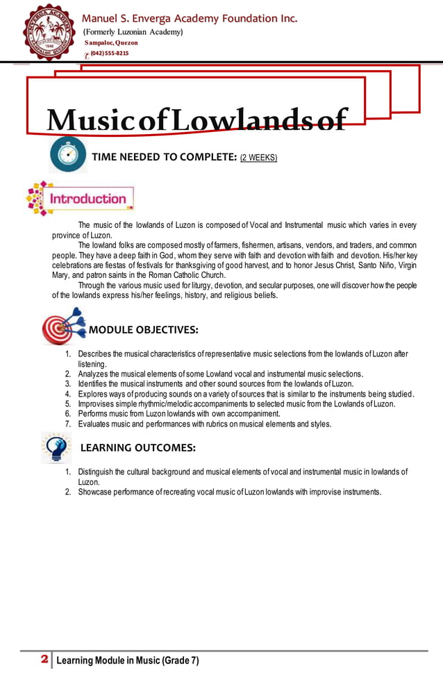 Music 7 Module (1 st quarter) | DOCX | World/International Music | Music