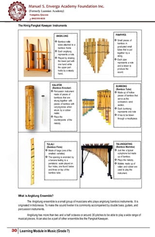 Music 7 Module (1 st quarter) | DOCX