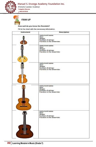 Music 7 Module (1 st quarter) | DOCX