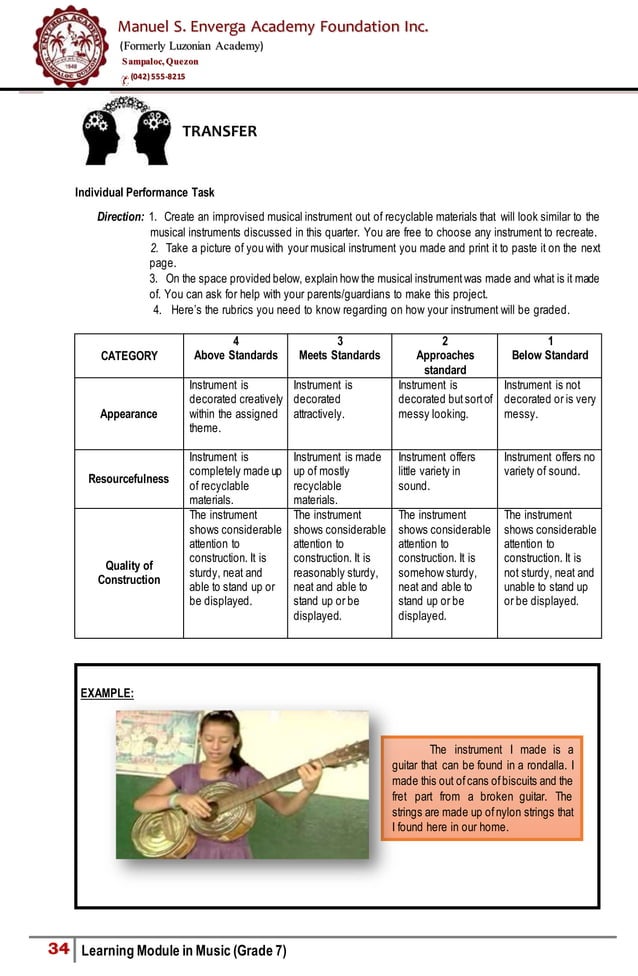Music 7 Module (1 st quarter) | DOCX | World/International Music | Music