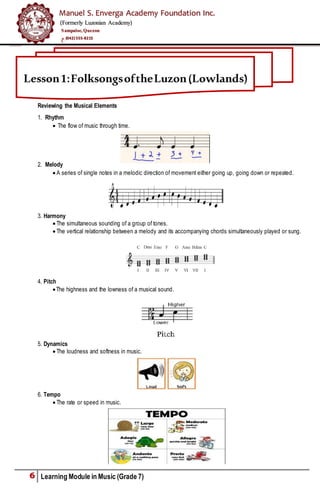 Music 7 Module (1 st quarter) | DOCX