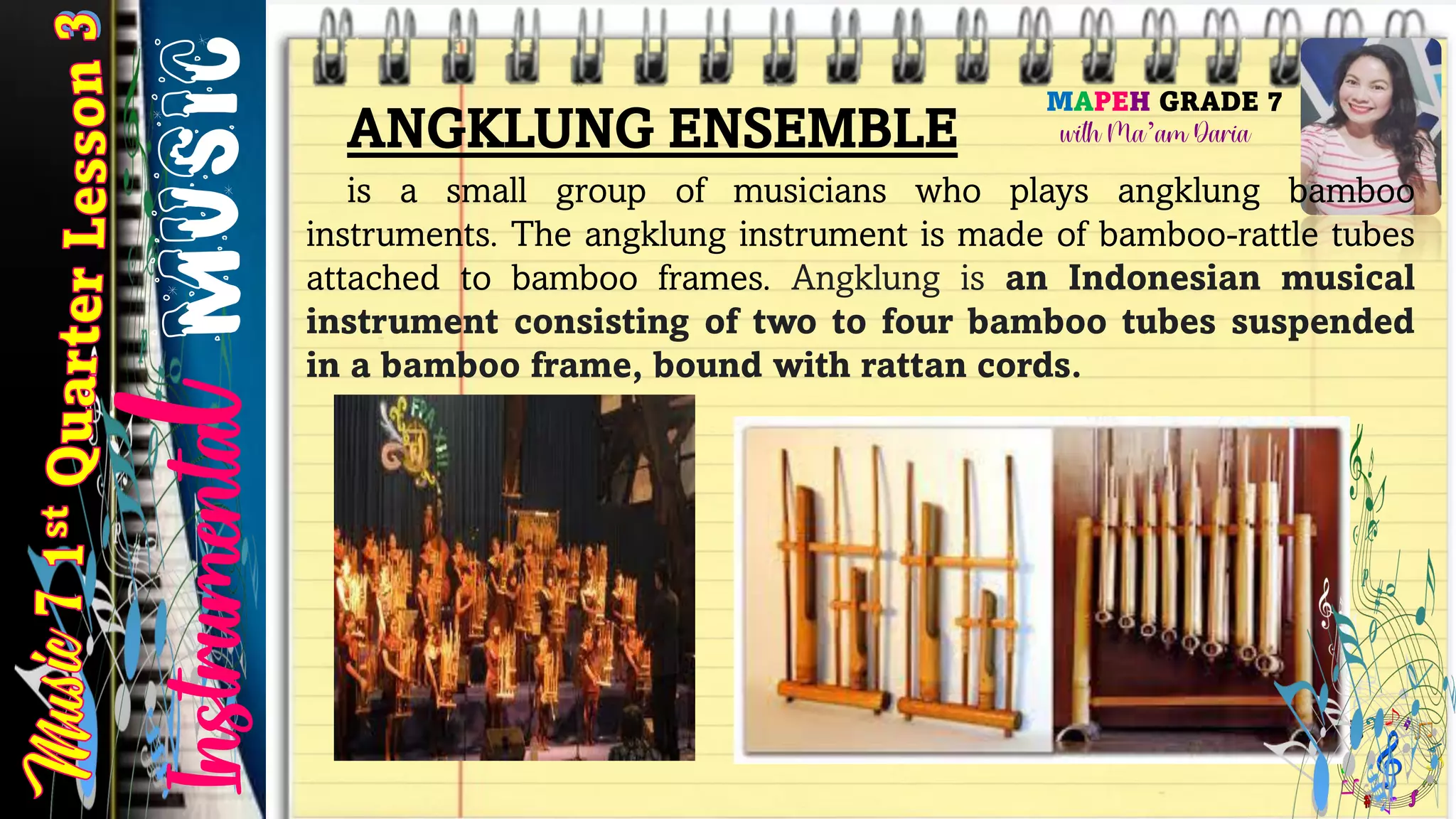 Music 7 Instrumental Music Quarter 1 lesson 3-4 | PDF