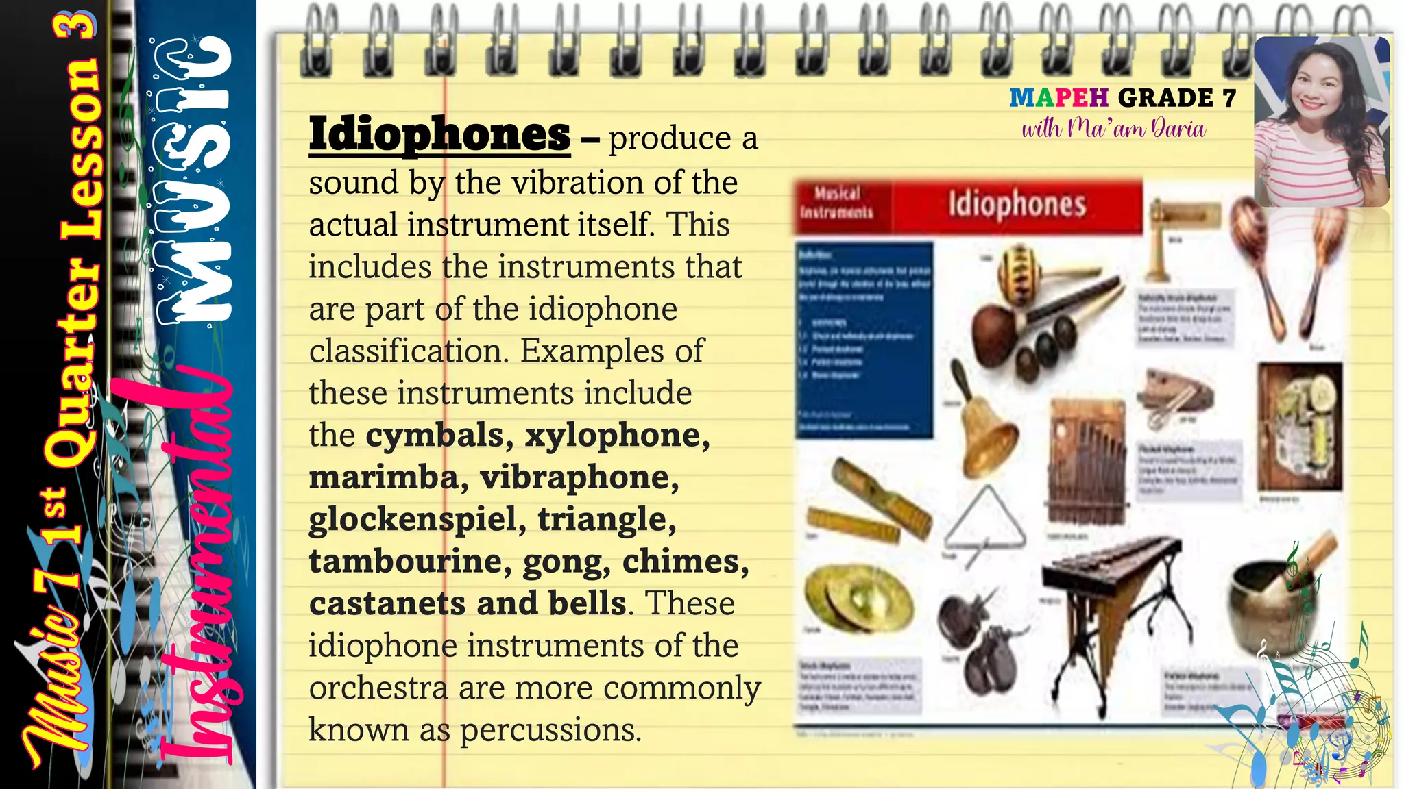 Music 7 Instrumental Music Quarter 1 lesson 3-4 | PDF
