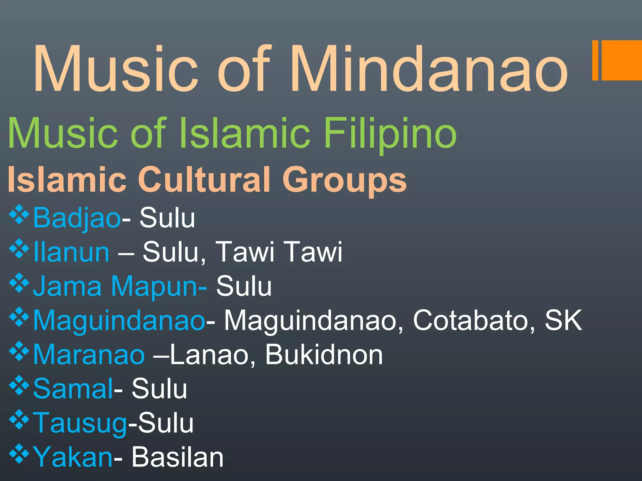 Music 7 lesson #3 other instruments of mindanao | PDF