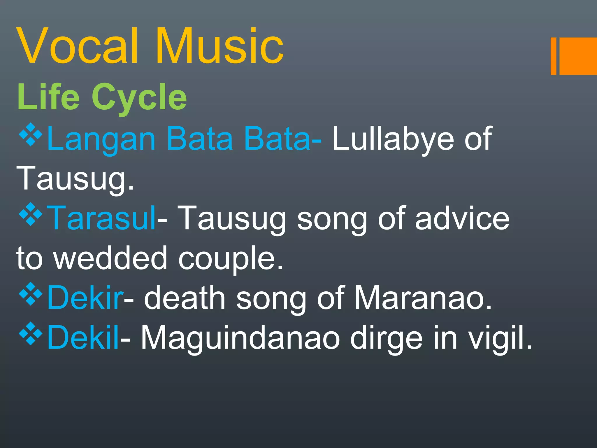 Music 7 lesson #3 other instruments of mindanao | PDF