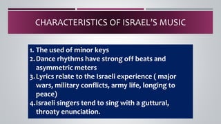 Music 8 3 rd quarter music of israel | PPTX