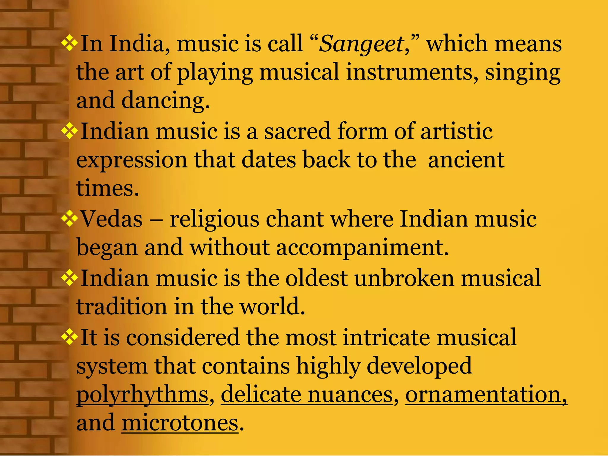 Music 8 lesson #1 music of india | PDF