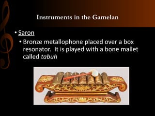 Music 8 lesson #1 music of indonesia | PPTX