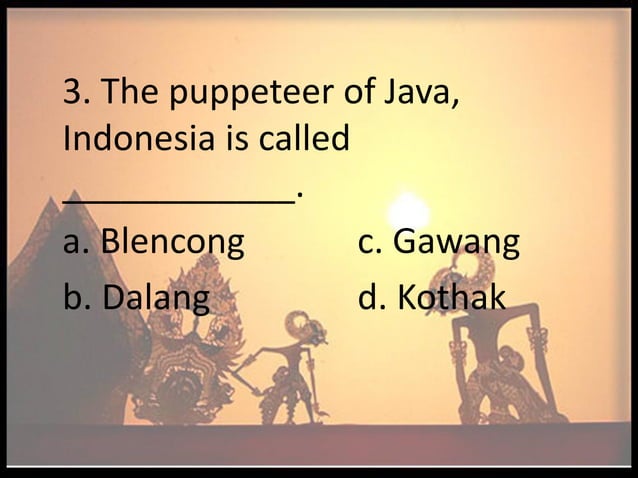 Music 8 lesson #1 wayang kulit | PDF