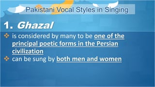 Music 8 lesson #2 music of pakistan | PDF