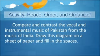 Music 8 lesson #2 music of pakistan | PDF