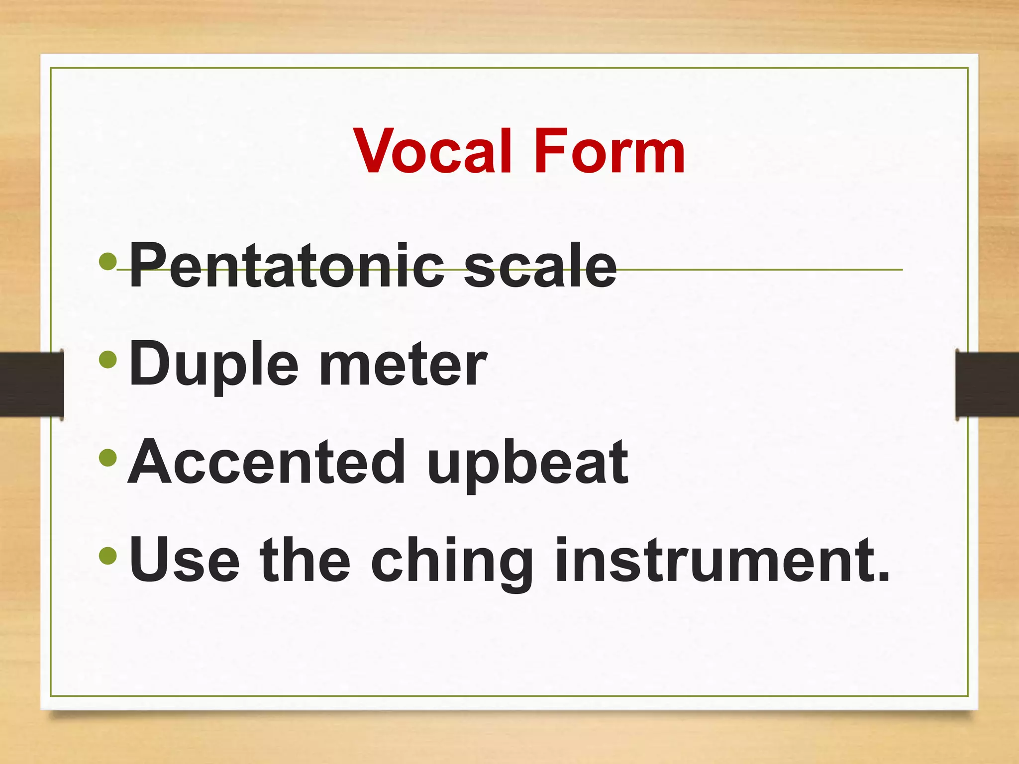 Music 8 lesson #2 music of thailand | PPTX
