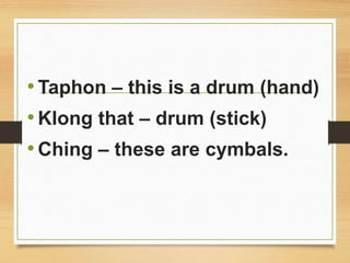 Music 8 lesson #2 music of thailand | PPTX