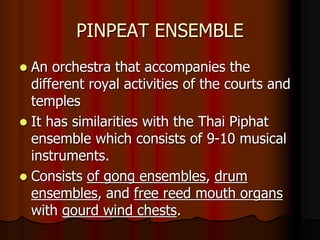 Music 8 lesson #3 music of cambodia and myanmar | PPTX
