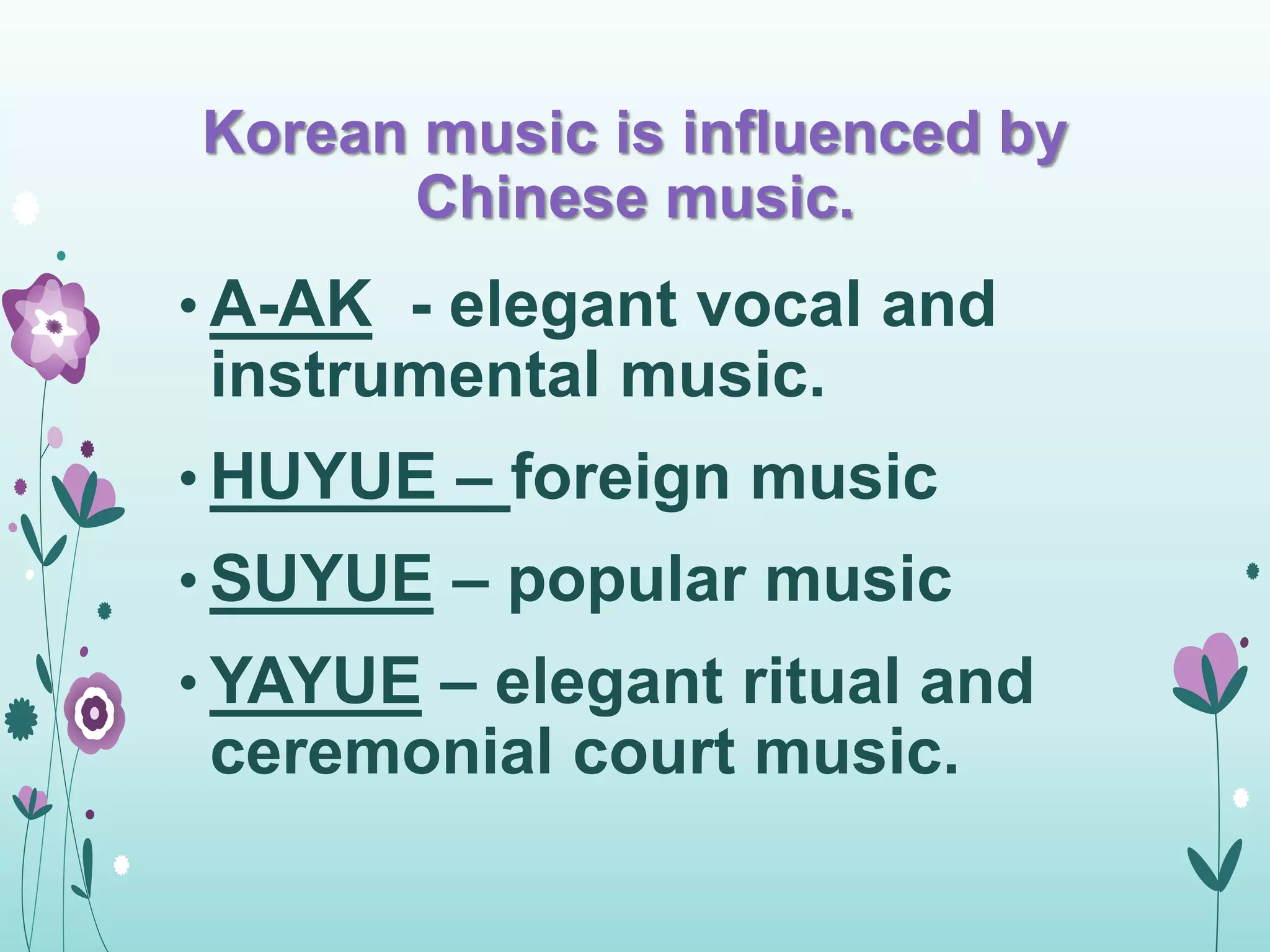 Music 8 lesson #3 music of korea | PPTX