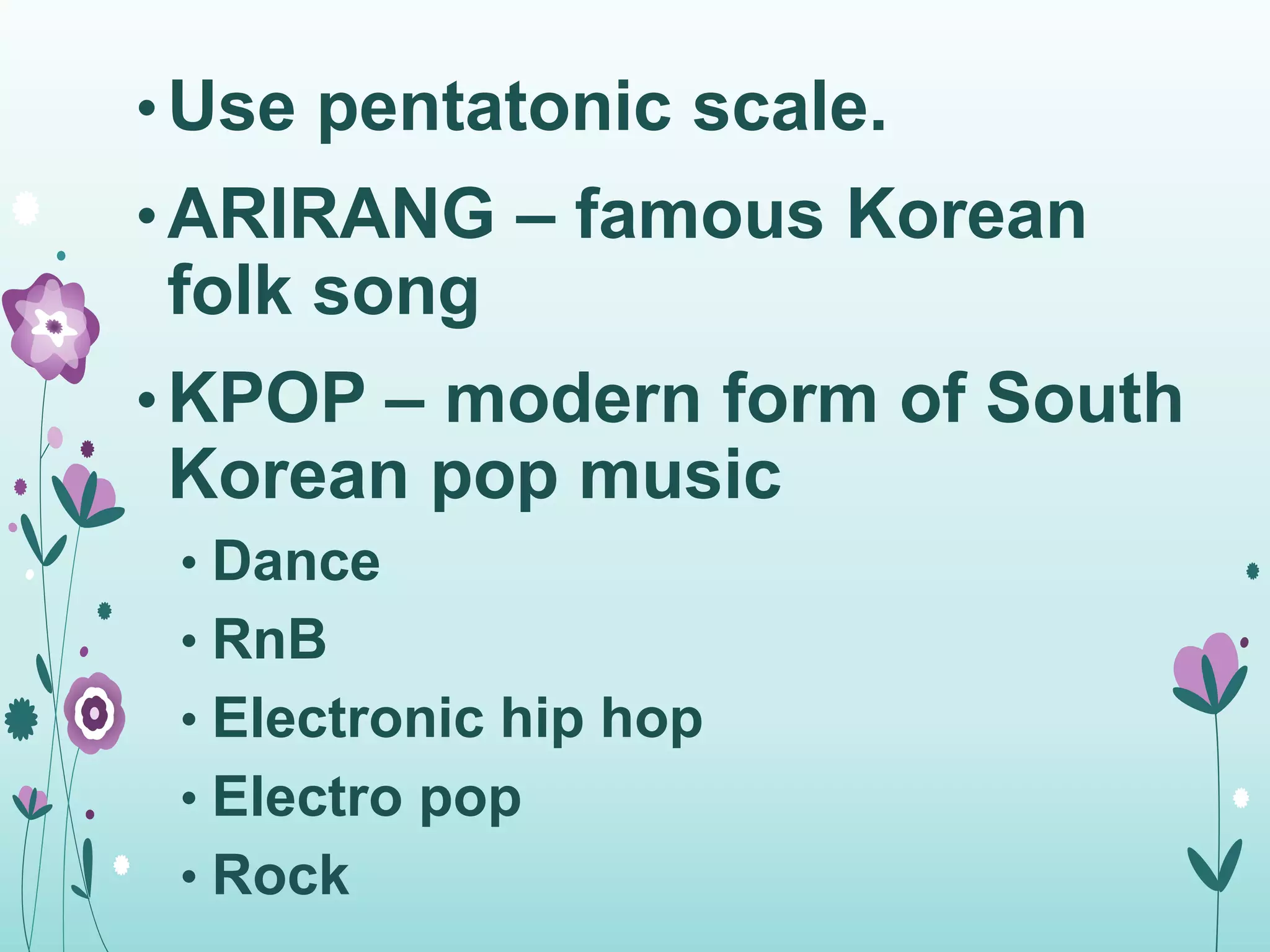 Music 8 lesson #3 music of korea | PPTX