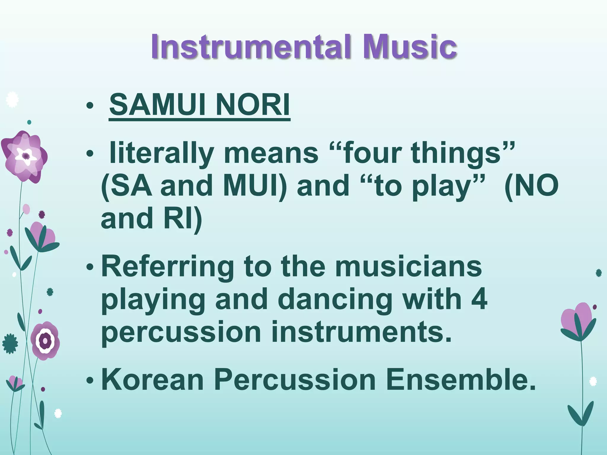 Music 8 lesson #3 music of korea | PPTX