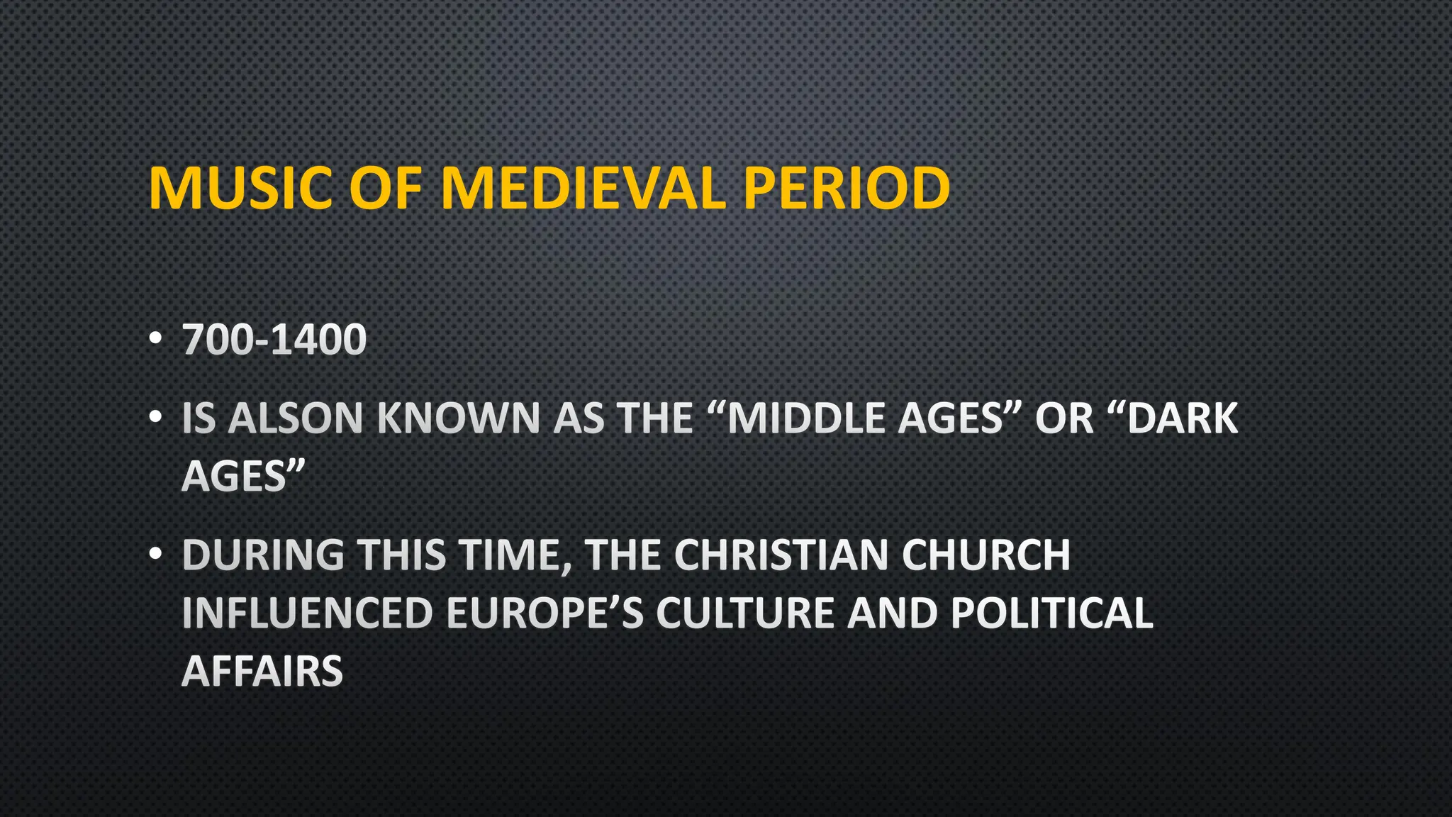 MUSIC 9 Quarter 1 - Lesson 1 to 3 (Medieval, Renaissance and Baroque ...