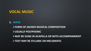 MUSIC 9 Quarter 1 - Lesson 1 to 3 (Medieval, Renaissance and Baroque ...