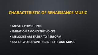 MUSIC 9 Quarter 1 - Lesson 1 to 3 (Medieval, Renaissance and Baroque ...