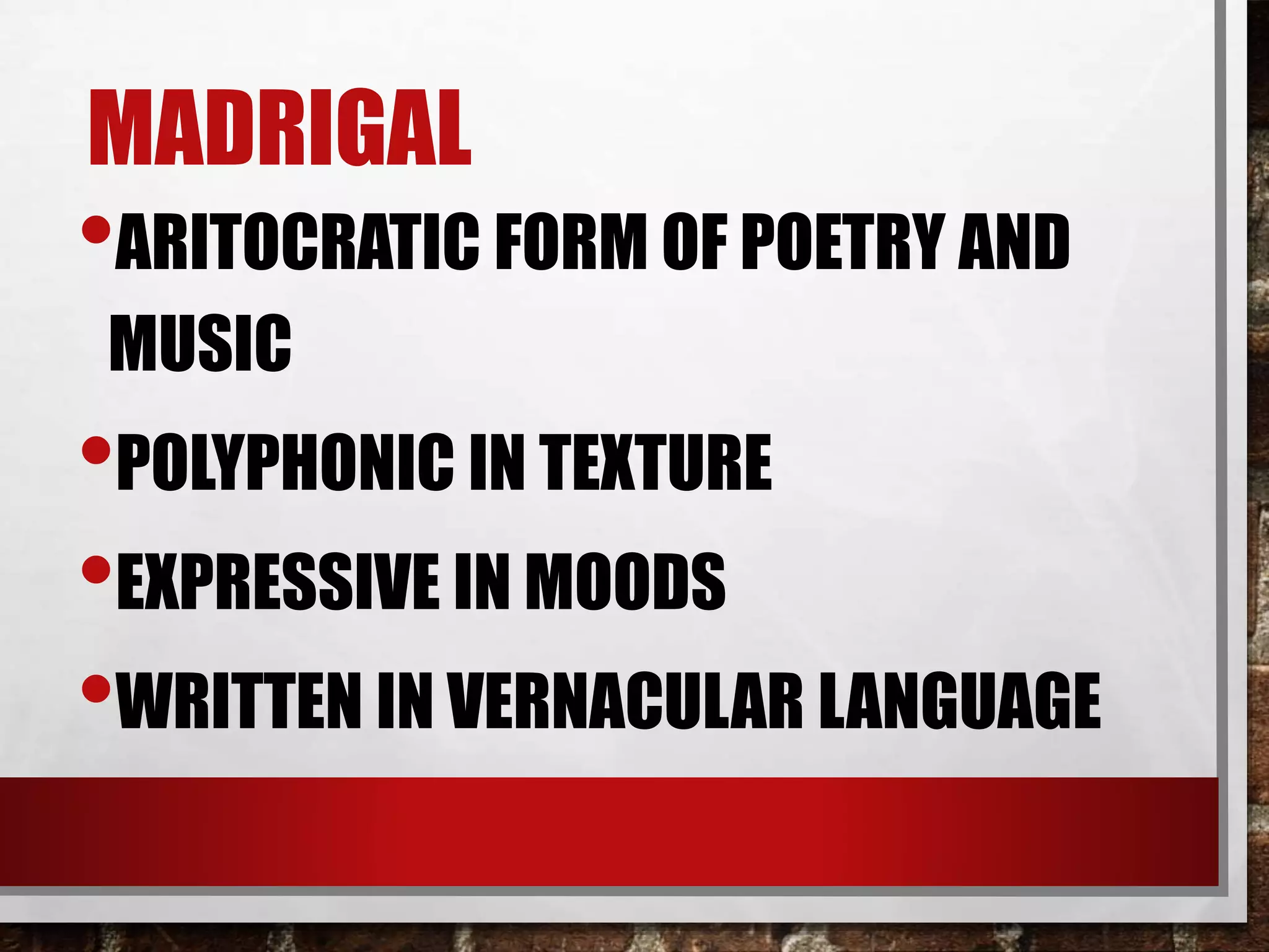 Music 9 lesson #2 music of the renaissance period | PPTX