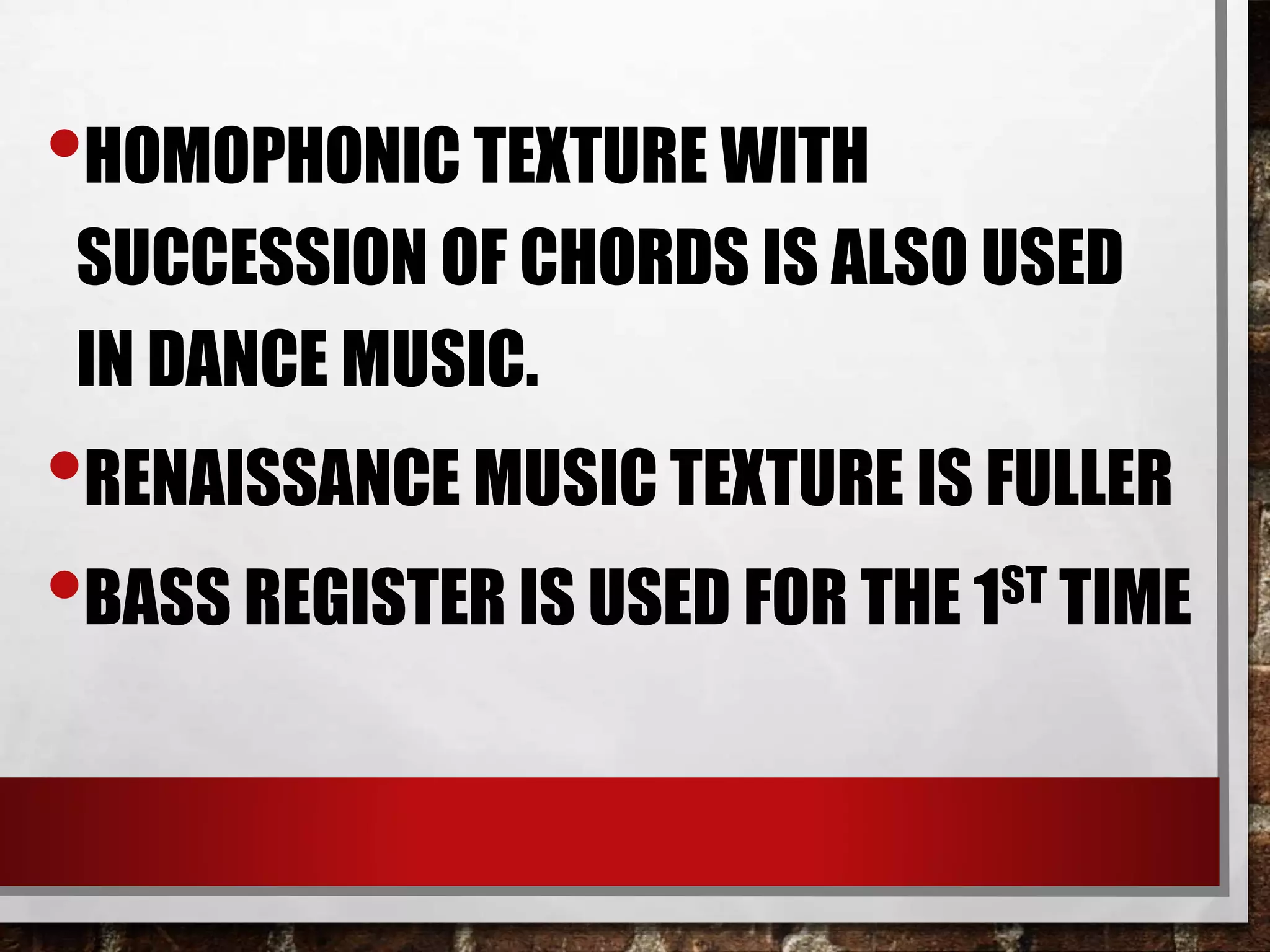 Music 9 lesson #2 music of the renaissance period | PPTX