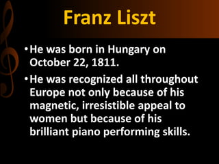 Music 9 lesson #2 romantic period composers | PPTX