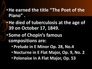 Music 9 lesson #2 romantic period composers | PPTX