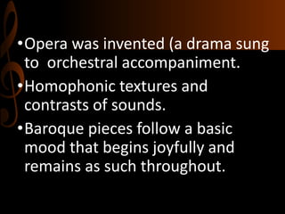 Music 9 lesson #3 music of the baroque period | PPTX