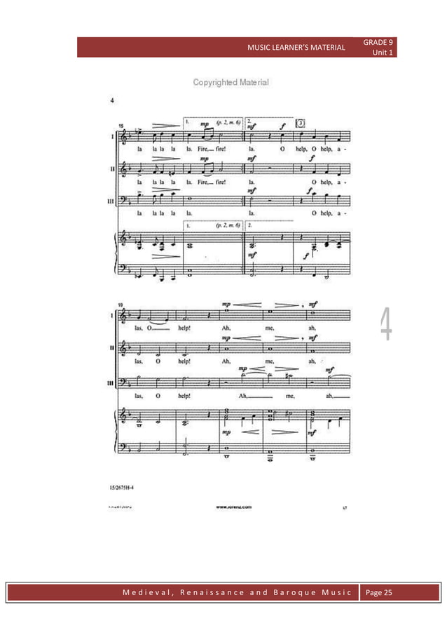 MAPEH Music Grade 9 | PDF