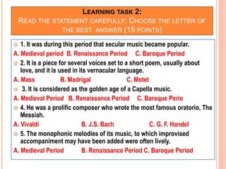 Music 9 q1 session 2 & 3 | PPTX