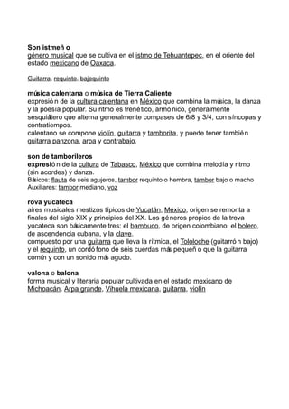 Musica en mexico | DOC