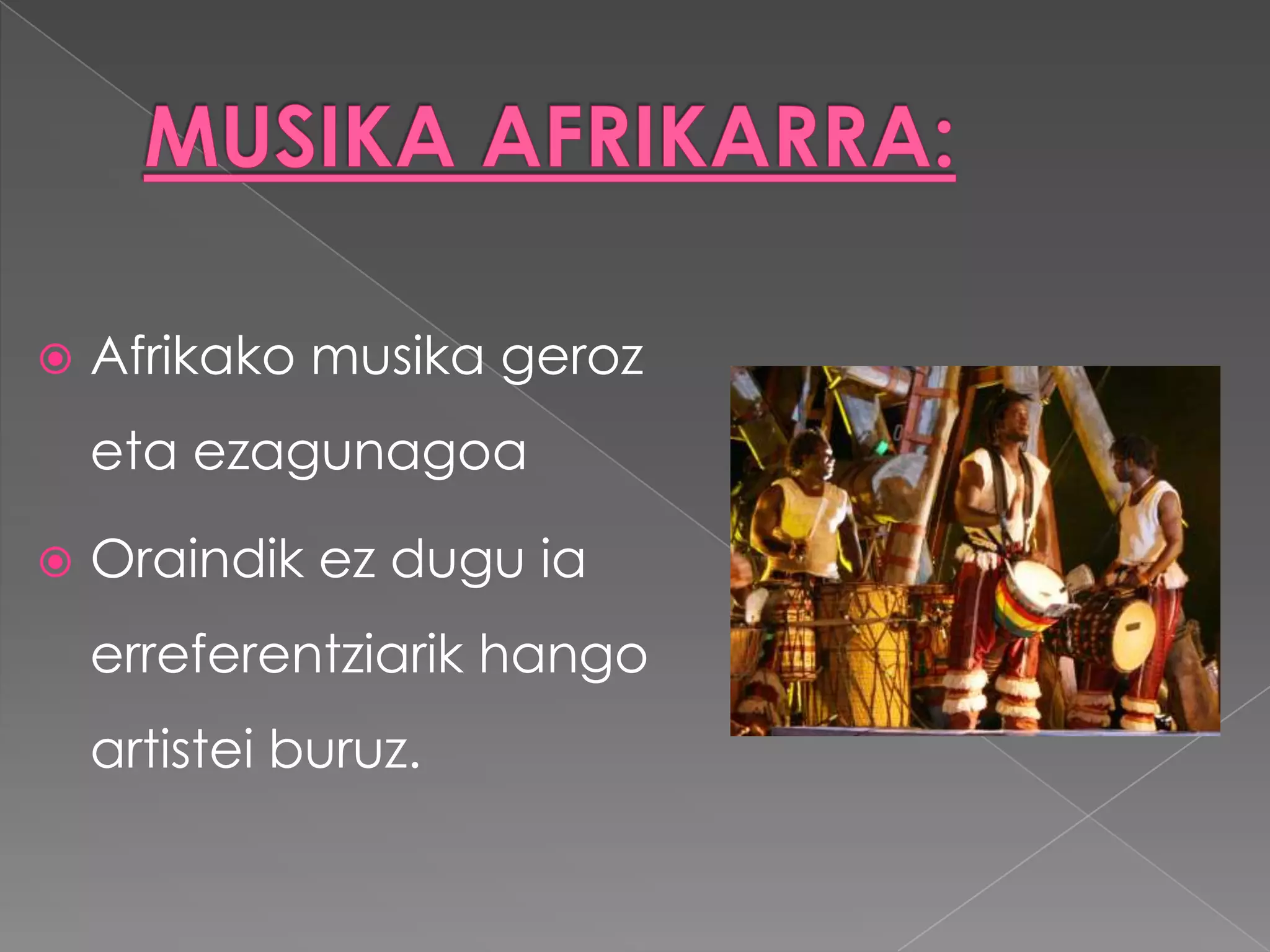 Musica africana | PPT