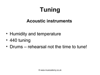 Worship Band Skills from Musicademy | PPT | Musicals | Genres