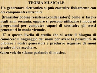 Musica Elettronica | PPT