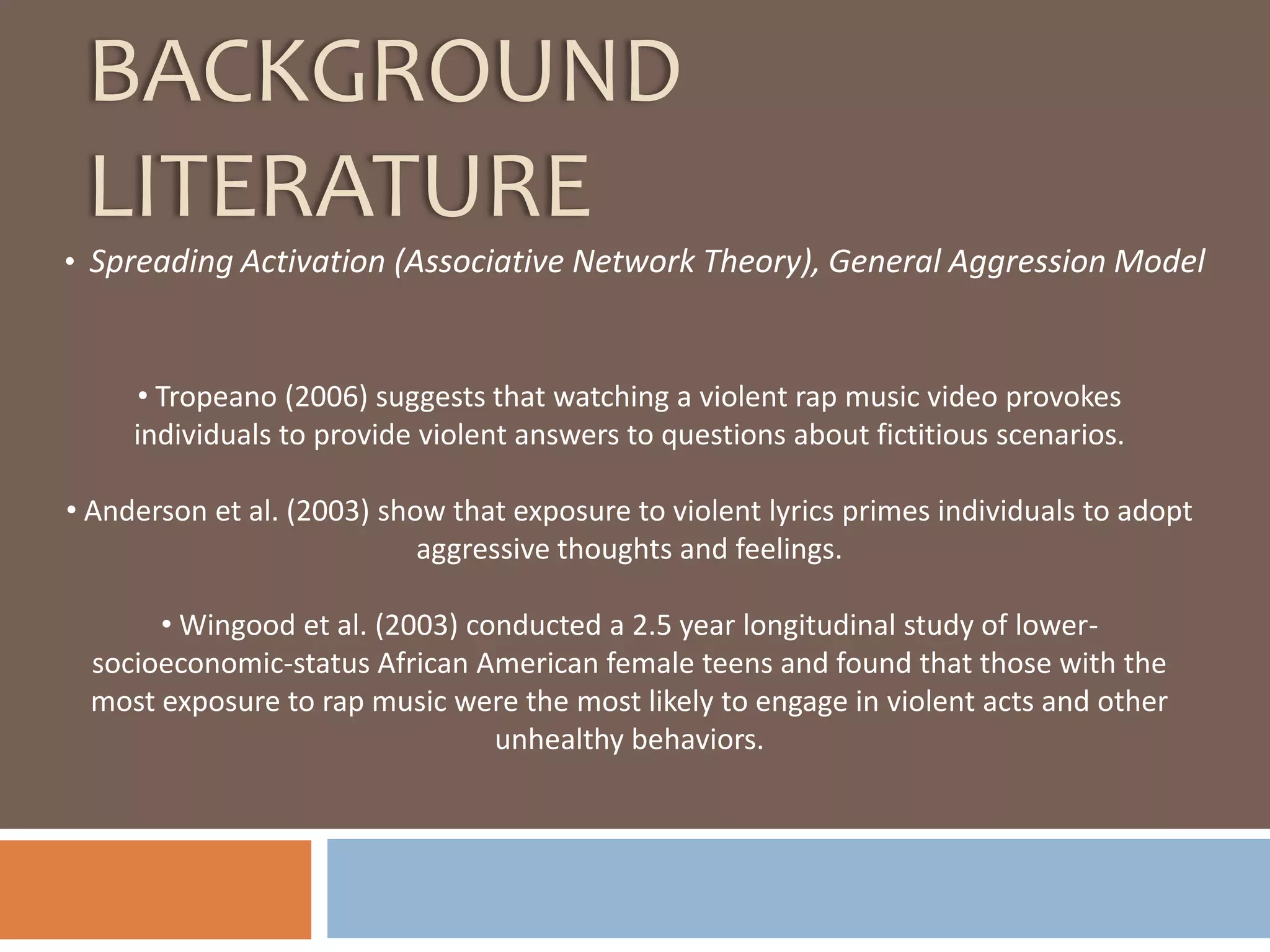 Music Aggression Ppt | PPTX