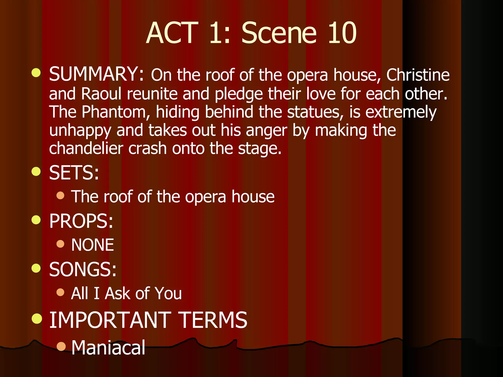 Musical Theater and "The Phantom of the Opera" | PPT