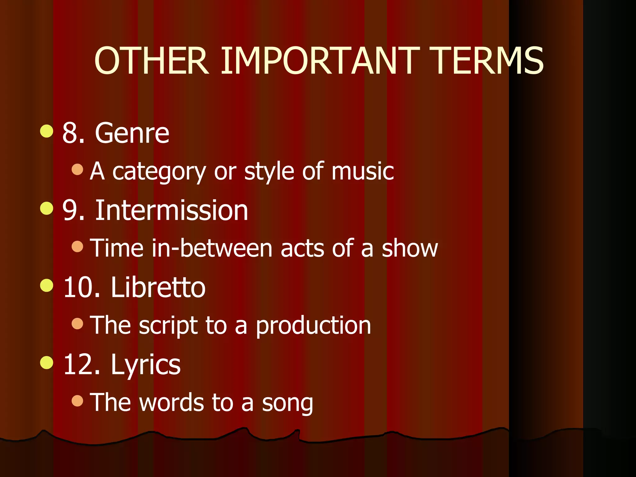 Musical Theater and "The Phantom of the Opera" | PPT