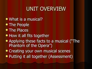Musical Theater and "The Phantom of the Opera" | PPT