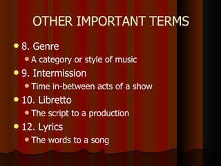 Musical Theater and "The Phantom of the Opera" | PPT