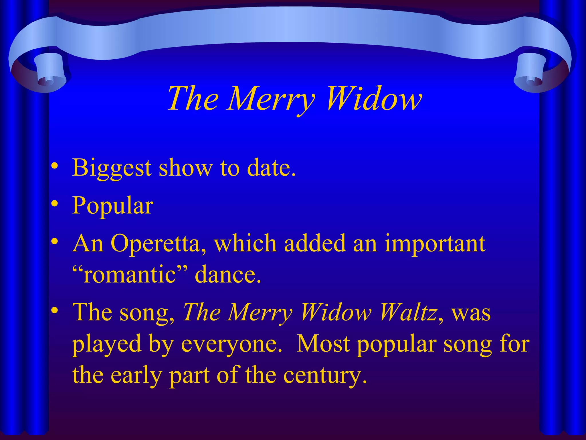 Musical Theatre History | PPT