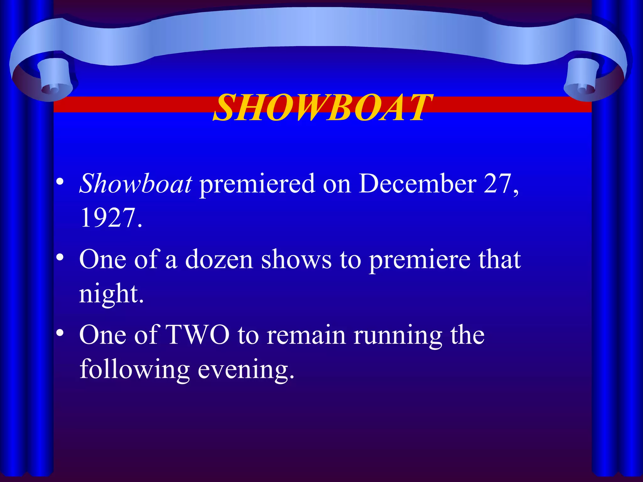 Musical Theatre History | PPT