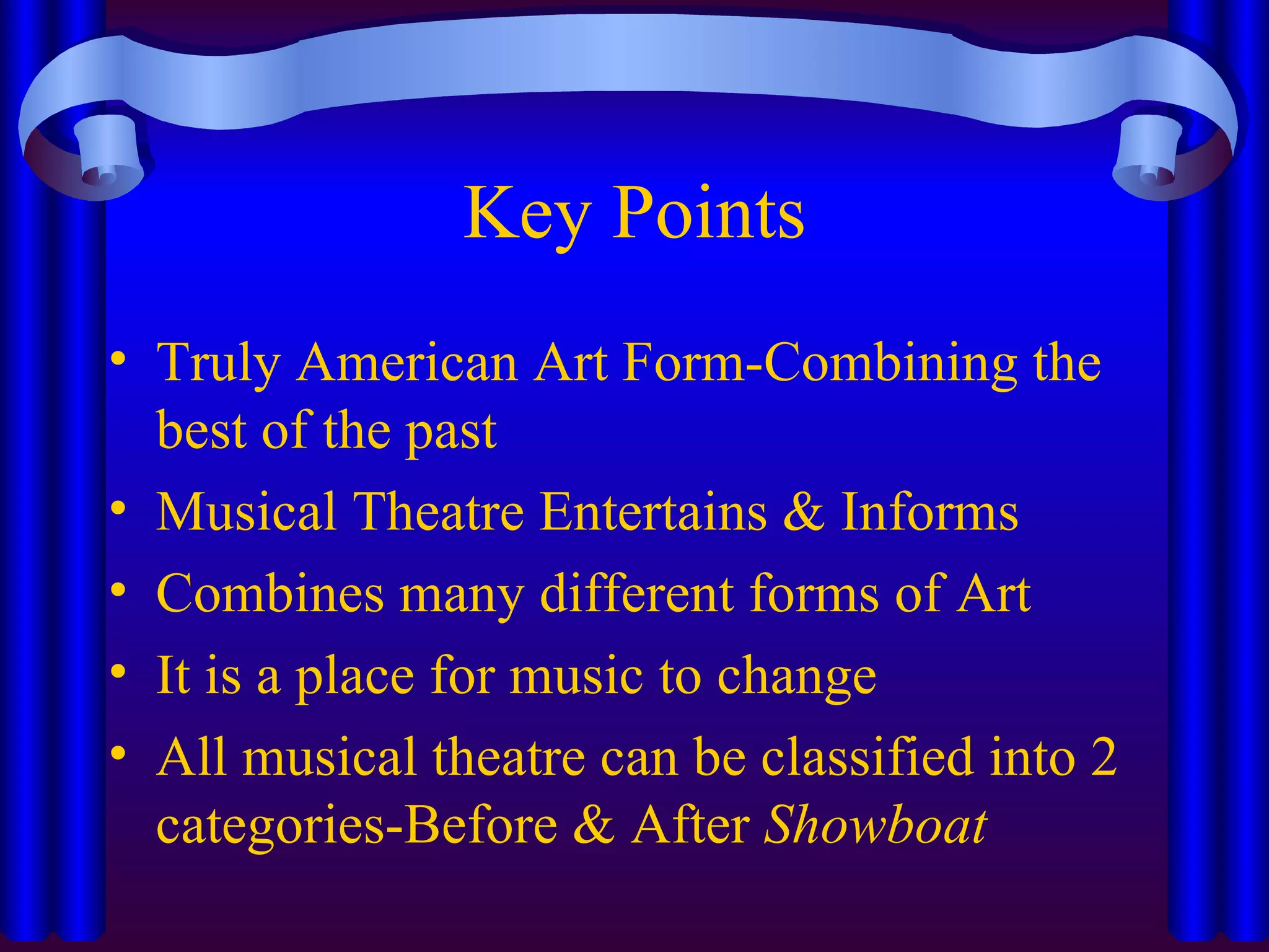 Musical Theatre History | PPT