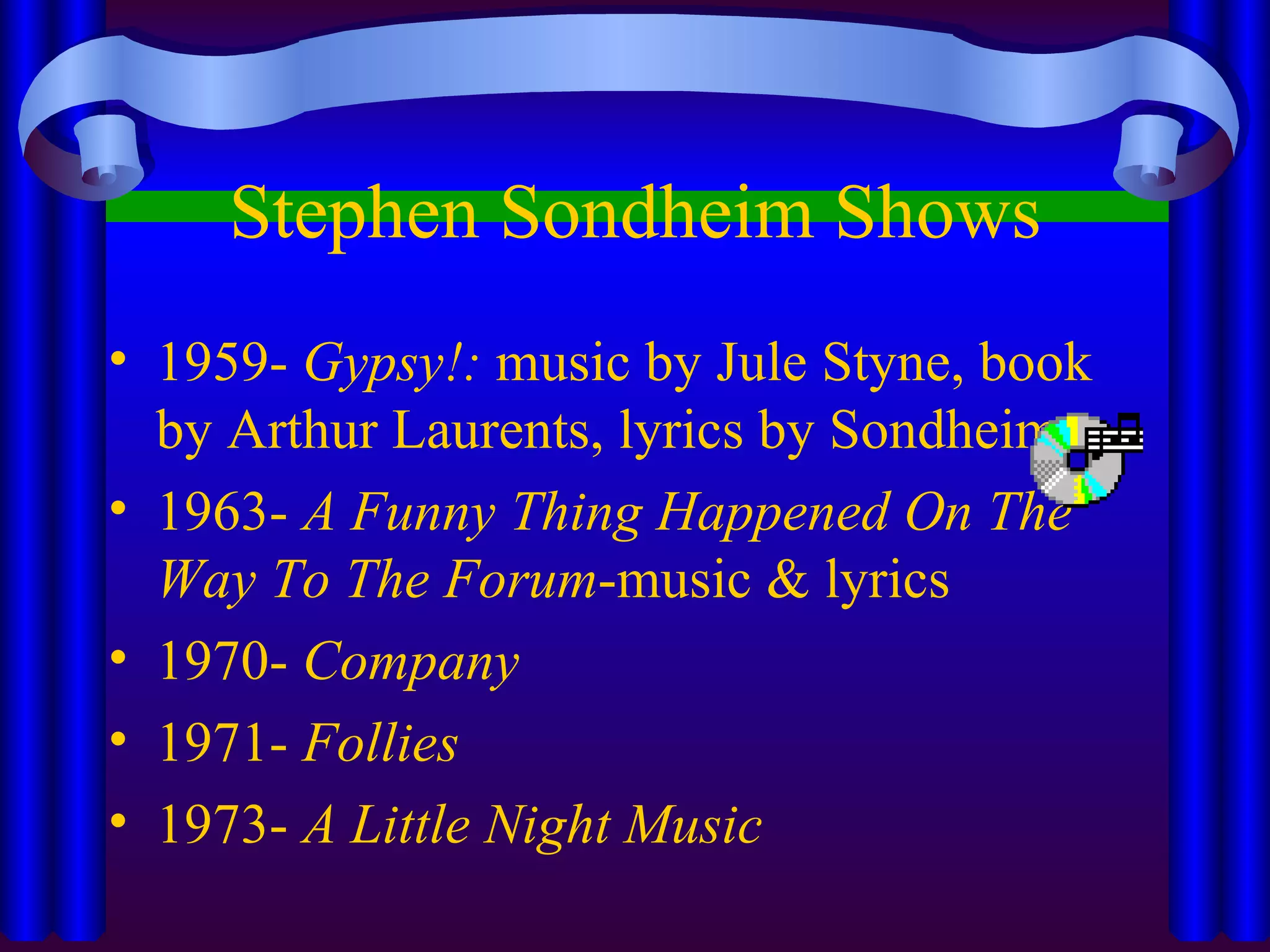 Musical Theatre History | PPT